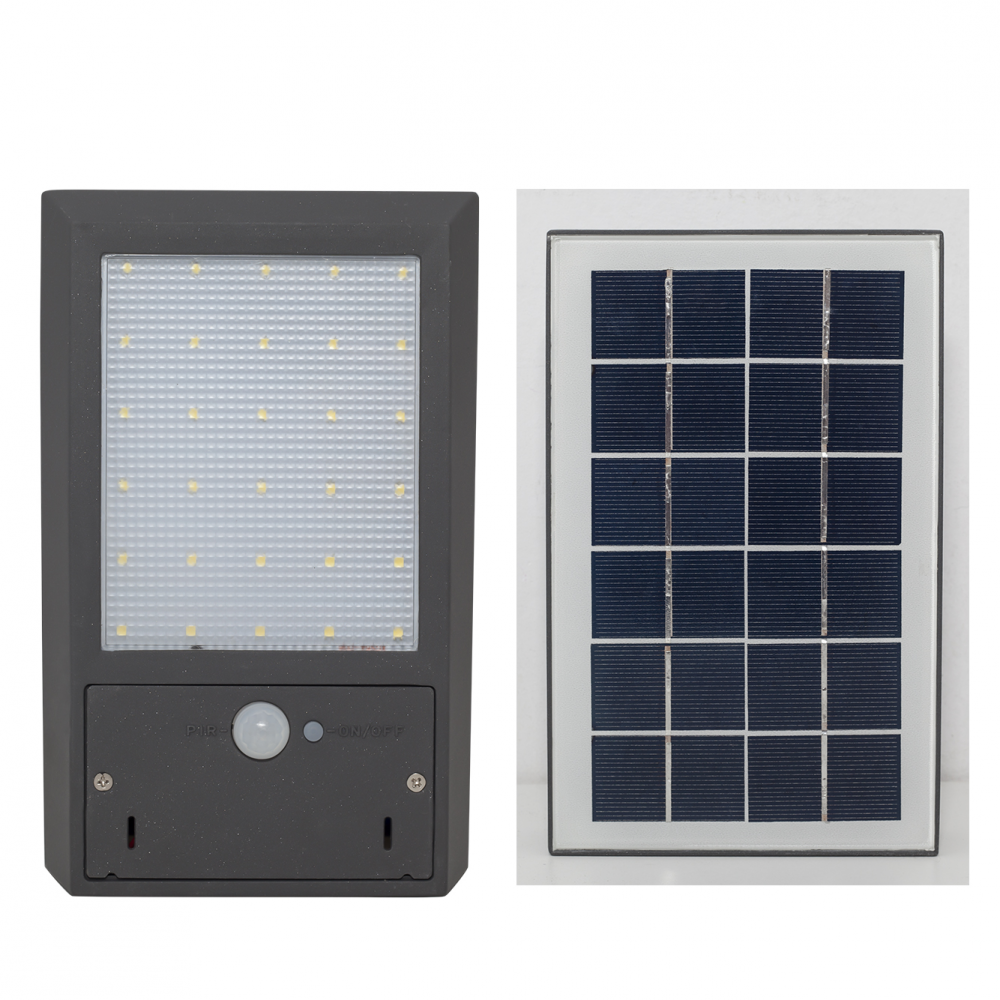 Aplique Exterior Solar 5w 500lm Ip65