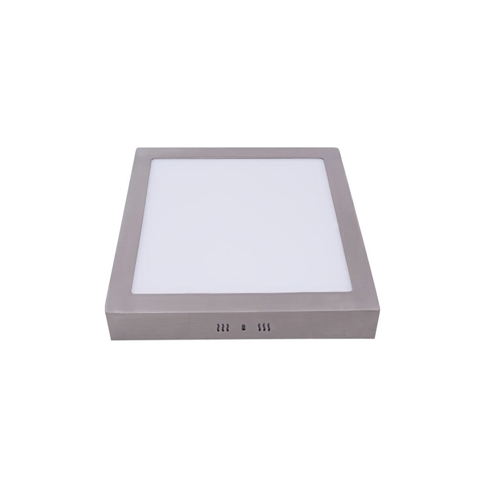 Downlight 12w 6500k Sup. Cuad. Pegaso Led Niquel 950 Lm 17,3x17,3x4