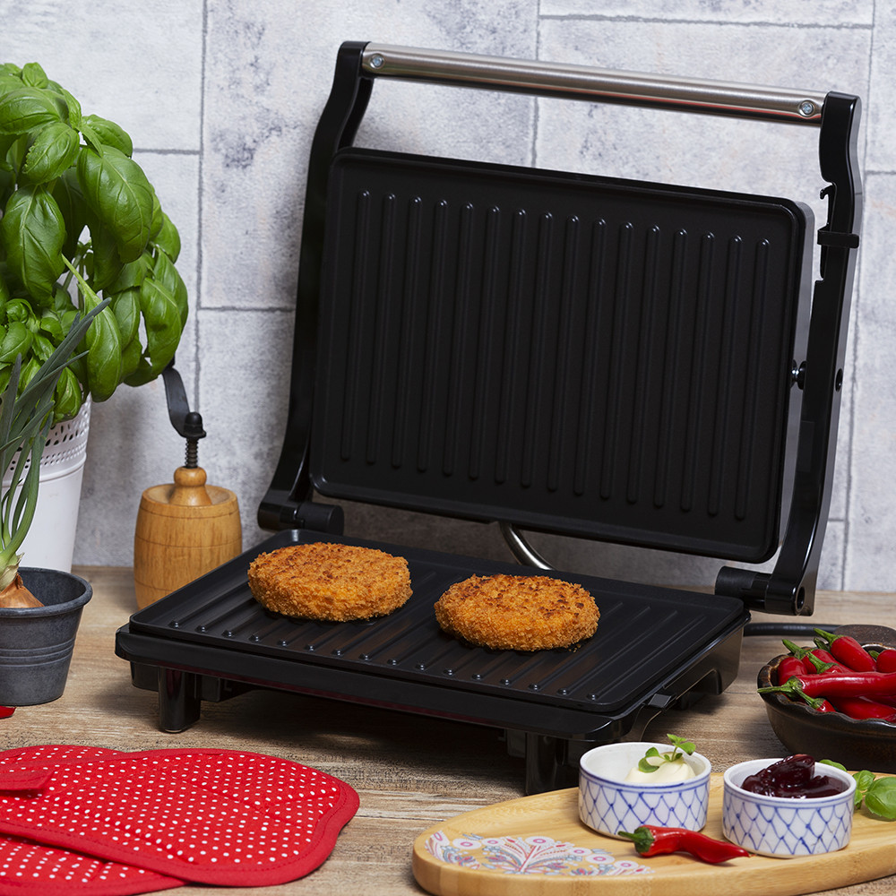 Grill Teflon Antiadherente 2100w Bandeja Goteo Mango Tacto Frio ...