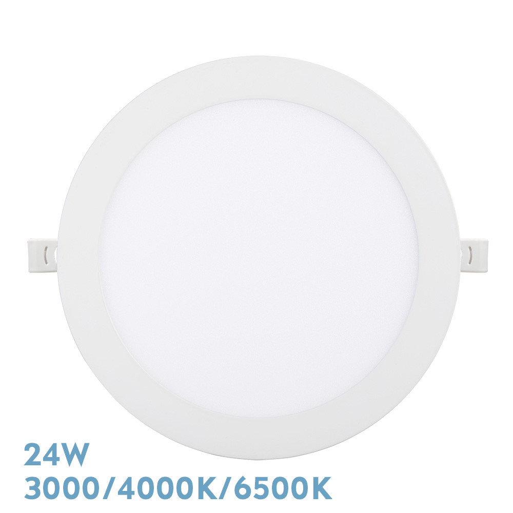 Downlight Empotrar Silex 24w 3000-4000-6500k Blanco 2160lm Redondo 22 ...
