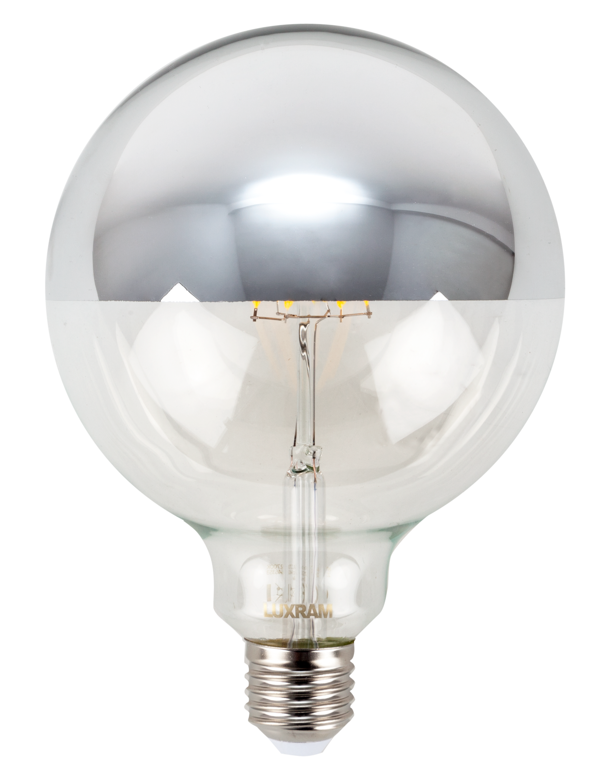 Bombilla 8w 2700k Globo E27 Cromo 700lm A+ 125d Regulable Intensidad ...
