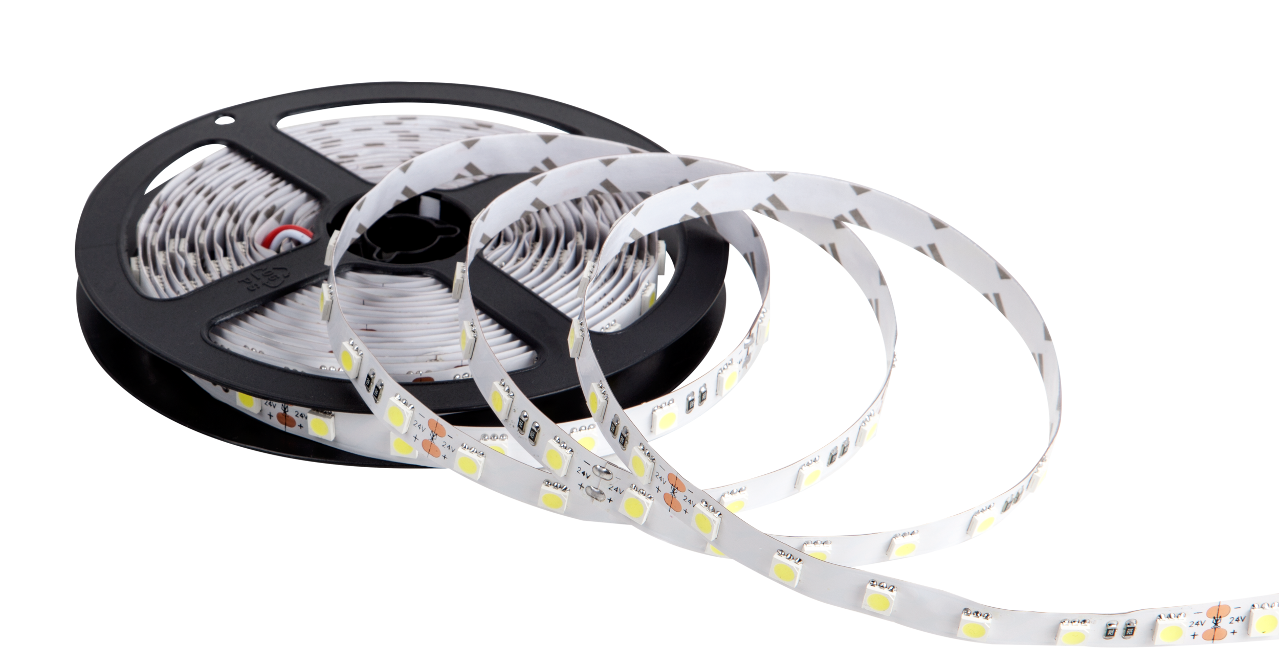 Rollo De Cinta Led 5m 72w Rgb 300 Led 24v Ip20 0.2x1x500 Discovery No ...